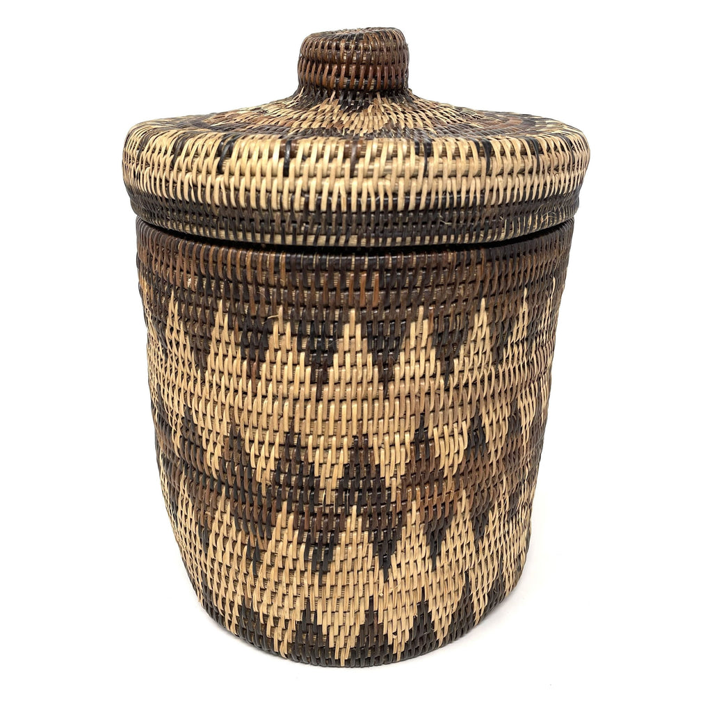 Philippine Iraya Basket with Zig Zag Pattern - 10" H X 8" Diam. – Our ...