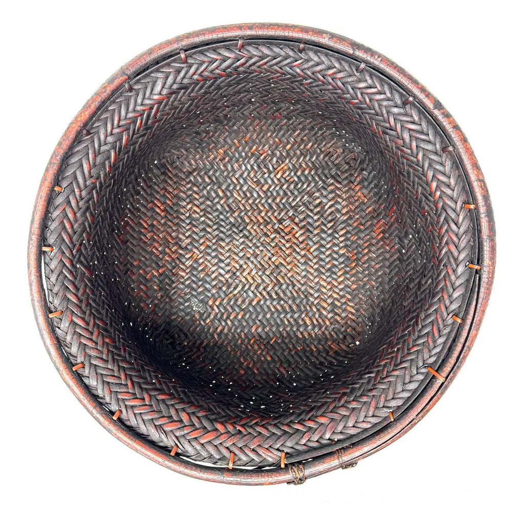 1960s Philippine Labba Farm Work Basket - 15" Diam. X 7.25" H – Our ...