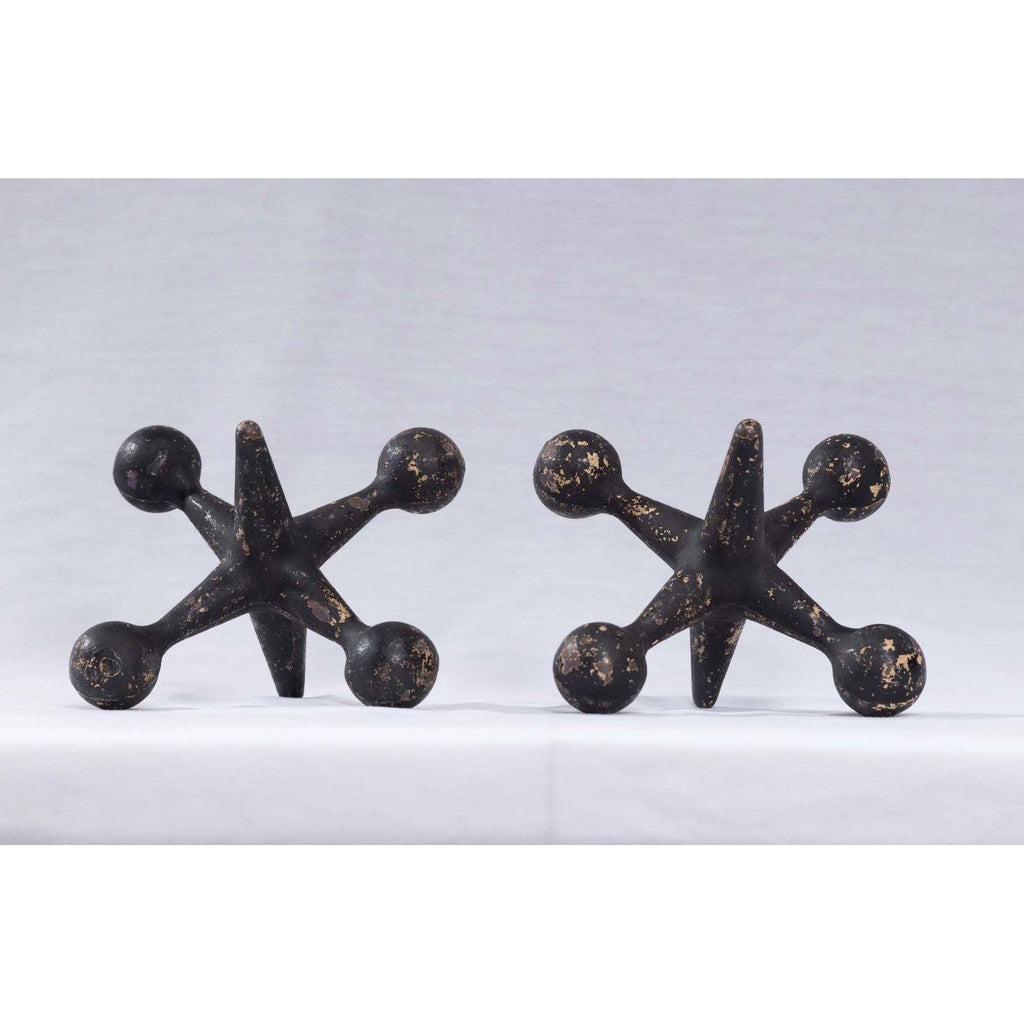 Pair of Antique Cast Iron Jacks from New England - 6.5" H X 8" W – Our ...