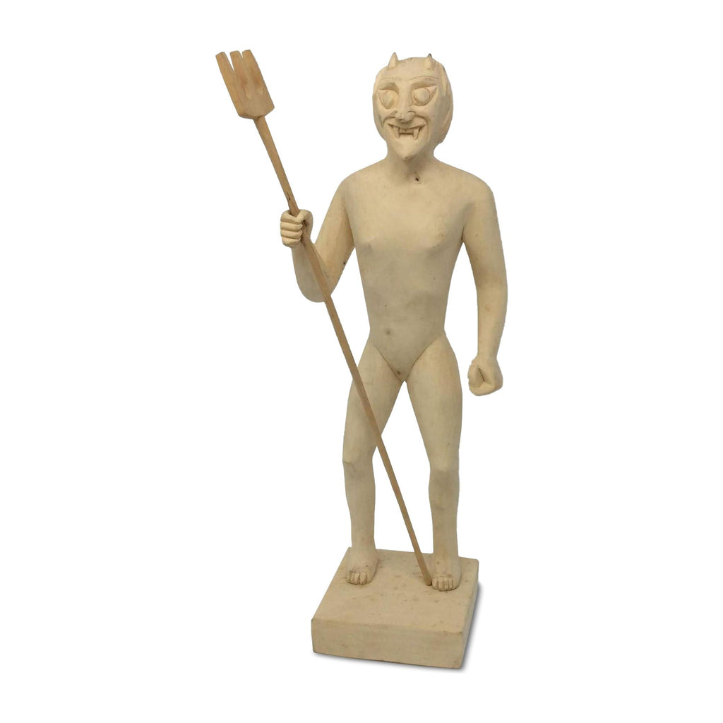 Vintage Mexican Carved Wooden Devil – Our Taste Design